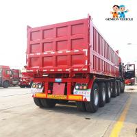 China 3 Axles 50T Heavy Duty Dump Semi Trailer Transport Stones Or Stands for sale