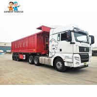 China Used to Transport Stones Or Stands 3 Axles Dump Truck Semi - Trailer for sale