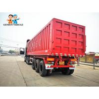 China Used to Transport Stones Or Stands 3 Axles Dump Truck Semi - Trailer for sale