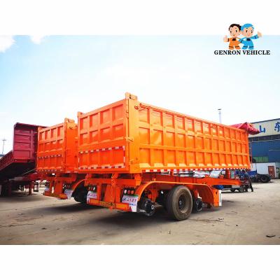 China Used to Transport Stones 3 Axles 5 Axles 60Tons Rear Tipper Semi - Trailer export to Kazakhstan, Uzbekistan. for sale