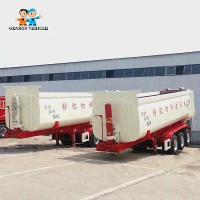 China 50T 60T 3 Axles Genron Brand With Mechanical suspension Dump Tipping Truck Cargo Semi Trailer for sale