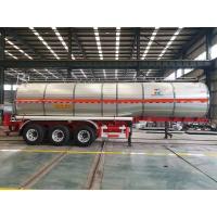 China Transportation Tri Axle 40T 35ft Semi Tanker Trailer For Fuel Petrol for sale