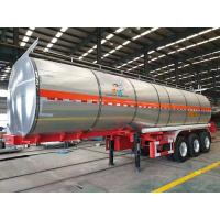 China Transportation Tri Axle 40T 35ft Semi Tanker Trailer For Fuel Petrol for sale