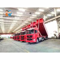China Used to Transport construction materials ,Sands Dump Truck Trailer Genron Brand With Mechanical suspension for sale