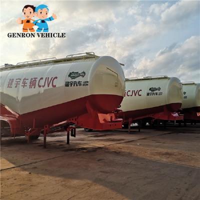 China New Product best price 45cbm tri-axle Concrete Bulk Cement Tanker Semi Trailers export to Zambia, Nigeria, Guinea, for sale