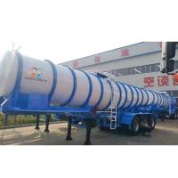 China 3 Axles 98% Sulfuric Acid 35ft 22000L 22CBM Semi Tanker Trailer for sale