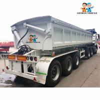 China 3 Axles 60T Side Tipper Semitrailer With Automatic Cord Export To Tanzania, Zambia, Ghana ,etc for sale
