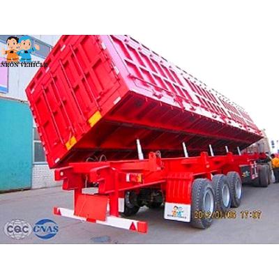 China Torsion Resistant Hyraulic 30M3 50 Tons Dump Semi Trailers for sale