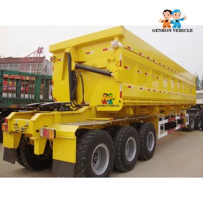 China Durable Wabco Braking Flatbed 3 Axles 60T Dump Semi Trailers for sale