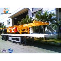 China Port Skeletal Flat Rack Intermodal 40ft Cargo Container Trailer for sale
