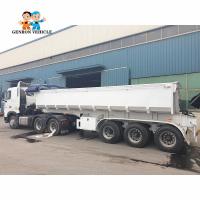 China Air Brake Accurately Assembled Interlink 100T Gravel Dump Trailer for sale