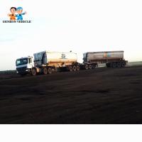 China Air Brake Accurately Assembled Interlink 100T Gravel Dump Trailer for sale
