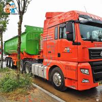 China Strong Bearing 40 Feet U Shape 40cbm Dump Semi Trailers for sale