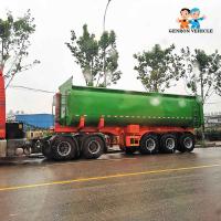 China Genron Brand U - Type Rear Tipping Truck Trailer Export To Malaysia ,Indonesia ,Philippine for sale