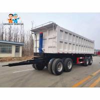 China 2 Axles Heavy Duty Genron Brand Rear Tipping Truck Semitrailer Delivery Coal ,ore Export To Cameroon, Nigeria for sale