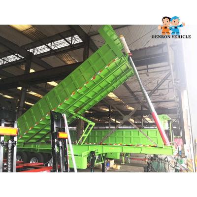 China Heavy Duty 60T Capacity Dumping Truck Trailer Export To Mayanmar, Algeria, Dubai for sale