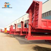 China Coal Transport 3 Axles Reinforced Gravel Tri Axle End Dump Trailer for sale