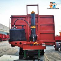 China Coal Transport 3 Axles Reinforced Gravel Tri Axle End Dump Trailer for sale