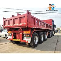 China Dump Truck Trailer Rear Tipping Semitrailer 60T Capacity 37m3 Used To Delivery Construction Materials In African Market for sale