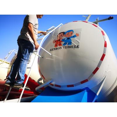 China 3 Axles 12 Wheels 45T 55T Powder Dry Bulk Cement Fly Ash Tank Truck Trailer for Sale Export to Sudan Uganda Ghana for sale