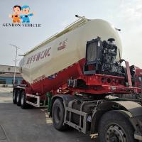 China V Type Welded Structure SS 45T Dry Bulk Tanker Trailer for sale