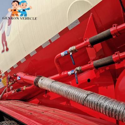 China Skeleton Self Dumping Triaxle 40m3 Dry Bulk Tanker Trailer for sale
