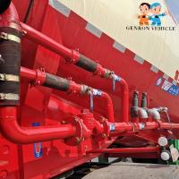 China Diesel Engine 50 Ton V Shape 3 Axles Cement Bulk Trailer for sale
