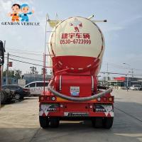 China Diesel Engine 50 Ton V Shape 3 Axles Cement Bulk Trailer for sale