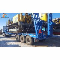 China Bulldozer Transport Hydraulic Gooseneck 100T Detach Lowboy Trailer for sale