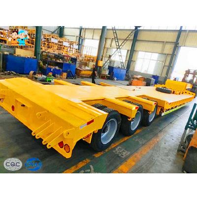 China Mining Machinery 60000kg  Fuwa Heavy Duty Low Bed Trailers for sale