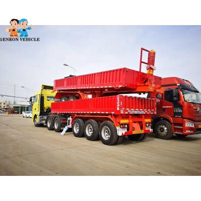 China Reinforced Mechanical Suspension 60 Tons Dump Semi Trailers for sale