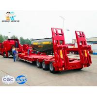 China Construction Triaxle Excavators Heavy Duty Low Bed Trailers for sale