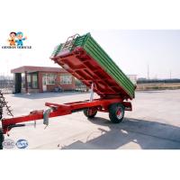 China Bulk Cargo 2axle 120hp Agricultural Tipping Trailers for sale