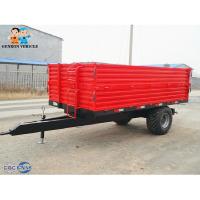 China Long Service Life Drawbar Dropside Agricultural Farm Trailer for sale