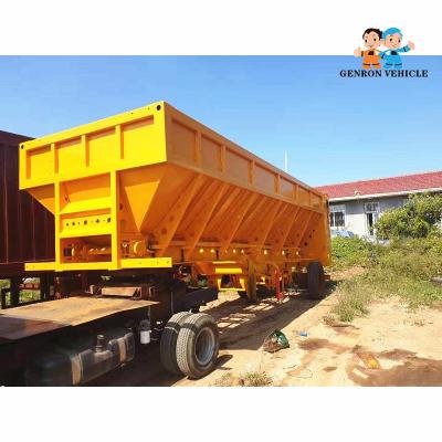 China 3 Axles With Mechanical Suspension Intelligent Conveyor Belt Unloading Vehicle Truck Semitrailer for sale