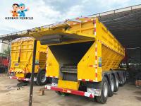 China 3 Axles With Mechanical Suspension Intelligent Conveyor Belt Unloading Vehicle Truck Semitrailer for sale