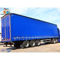 China Welding Design Van Enclosed 30ton 40ft Flatbed Curtain Side Trailers for sale