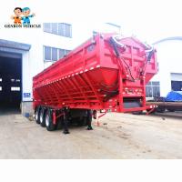 China Genron 60T 4 Axle Grain Aluminum Dump Semi Trailers for sale