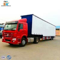 China Mechanical Suspension Enclosed 60T Cargo Curtainsider Semi Trailer for sale