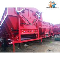 China Used to Delivery Carbon 3 Axles Crawler Dump Semitrailer Genron Brand Export To Mayanmar, Algeria, Dubai for sale