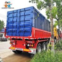 China Genron Air Suspension Rear Tipper Semitrailer Used To Transport 40FT Containers With 3 Axles for sale