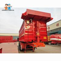 China 3 Axles Heavy Duty Rear Tipper Semitrailer Used To Delivery 20 FT Containers Or Limestone With Air Suspension for sale