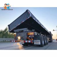 China FUWA Square Axle 50m3 Side Tipper Dump Semi Trailers for sale