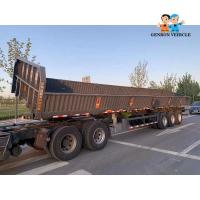 China Construction Materials 3 Axles Heavy Duty Semi Trailer 50 Tons Truck Semitrailer for sale