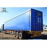 China Steel Structure PVC Fabric Tarpaulin 60t Curtain Side Trailers for sale