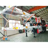 China High Strength 13T FUWA Axle 12m Cargo Shipping Flatbed Truck Trailer for sale