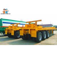 China Three Axle 40ft Flat Bed Semi Trailer With Wide Range Of Uses Container Semi Trailer for sale