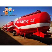 China Pneumatic Hydrated Lime 50m3 Silobas Dry Bulk Tanker Trailer for sale