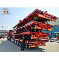 China Air Suspension Front Loading Modular 40FT Hydraulic Low Bed Trailer for sale