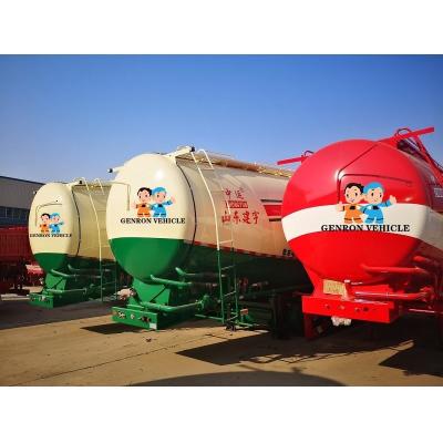 China Three Axles Dry Bulk 65cbm 12000mm Cement Powder Trailer for sale